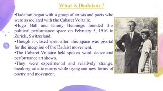 The Dadaism Movement - Paper 110 | PPTX