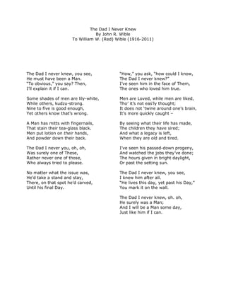 The dad i never knew | PDF