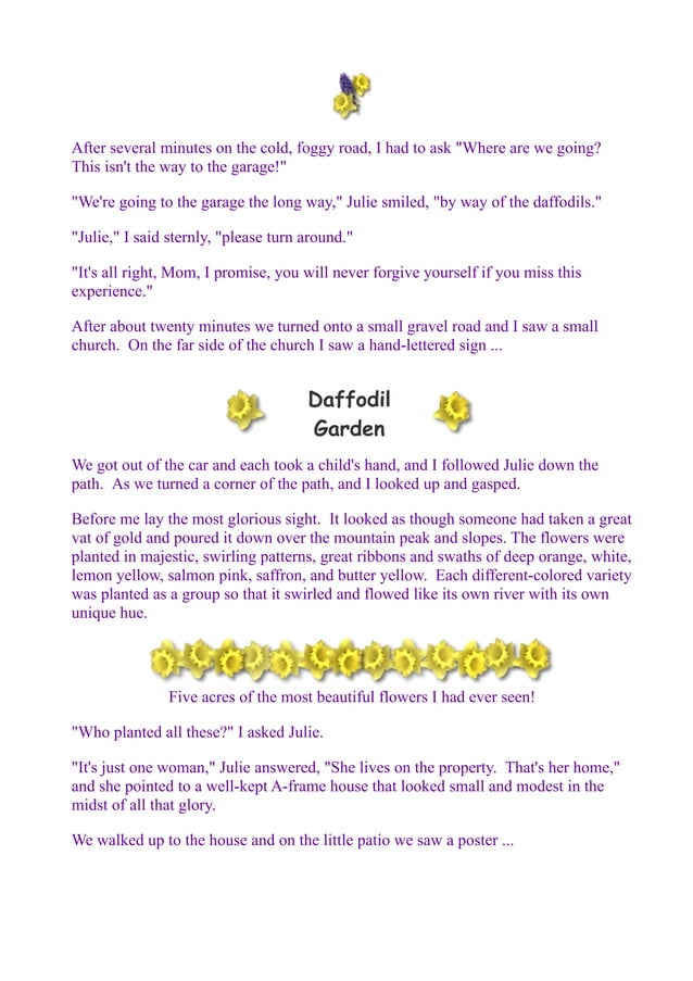 The daffodil principle | PDF