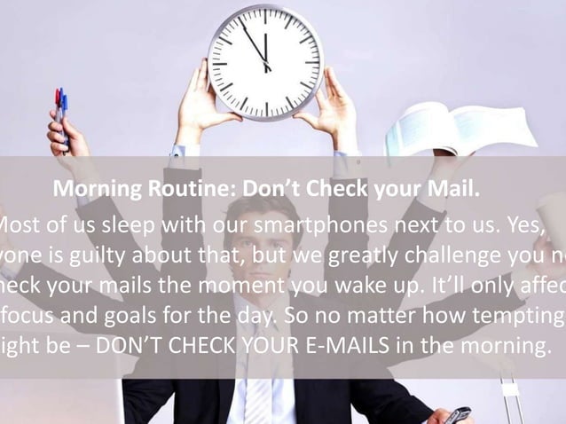 The Daily Routine of Successful Entrepreneurs | PPT