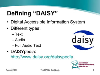 The Daisy Cookbook | PPTX