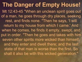 The Danger of an Empty House! | PPTX