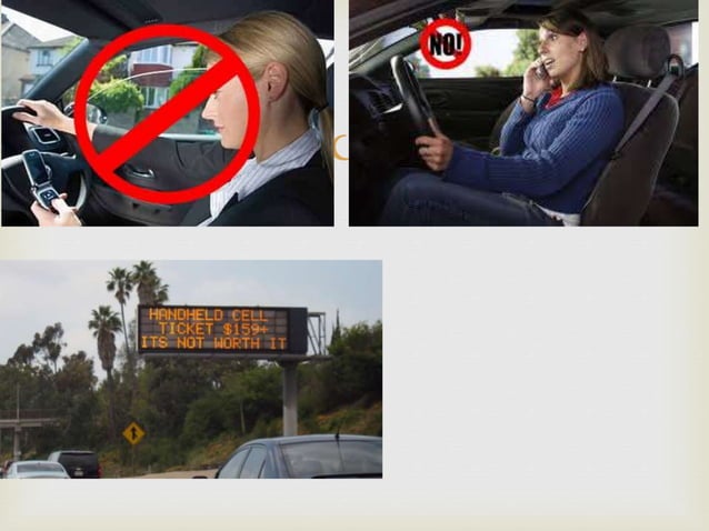 The danger of using cell while driving | PPTX