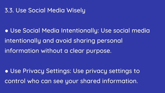 The Dangers of Oversharing-- Protecting Your Personal Life in the ...