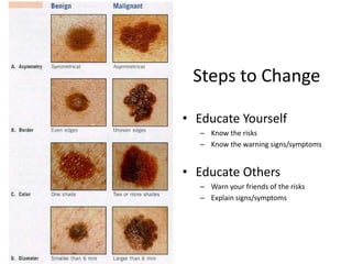 The dangers of tanning | PPTX