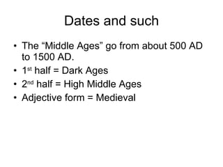 The Dark Ages | PPT