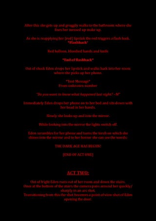 The Dark Age Script | PDF