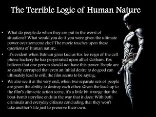 The Dark Knight Trailer Analysis | PPTX