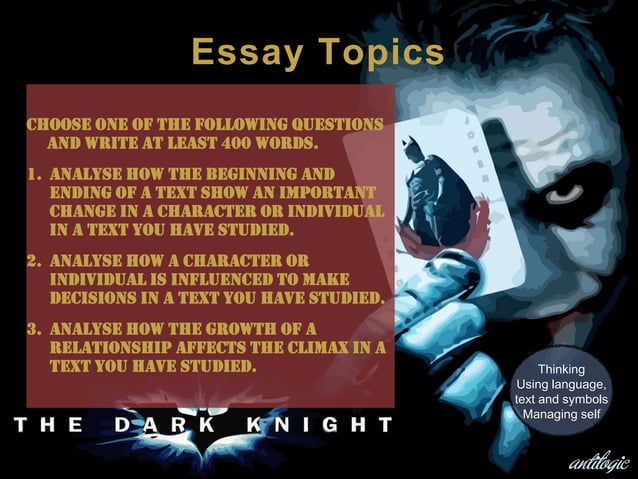 The Dark Knight study | PPT