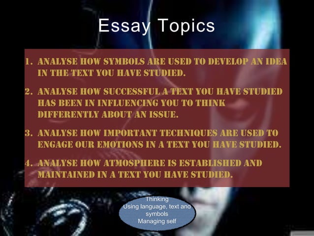 The Dark Knight study | PPT