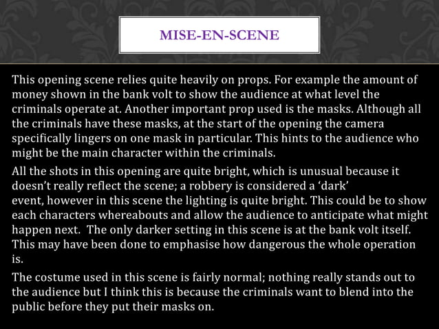 The dark knight opening analysis | PPTX