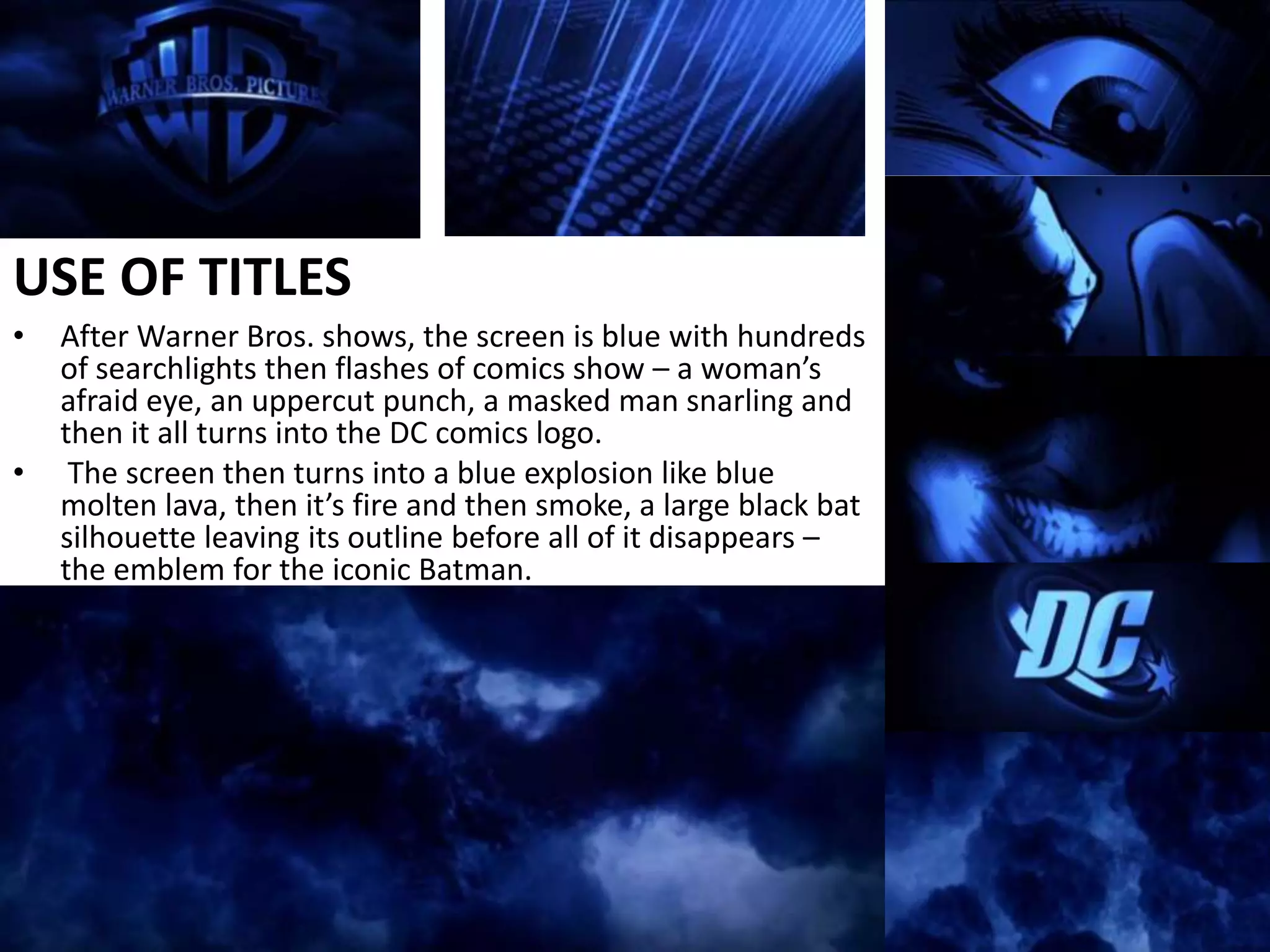 The dark knight opening analysis hanan | PPT