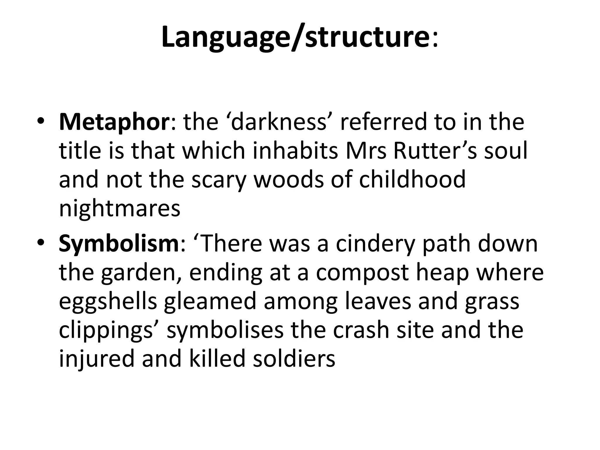 The darkness out there’ by penelope | PPTX