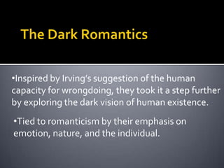 Dark Romantics | PPTX