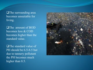 Water pollution due to tannery in Dhaka city,Bangladesh | PPT