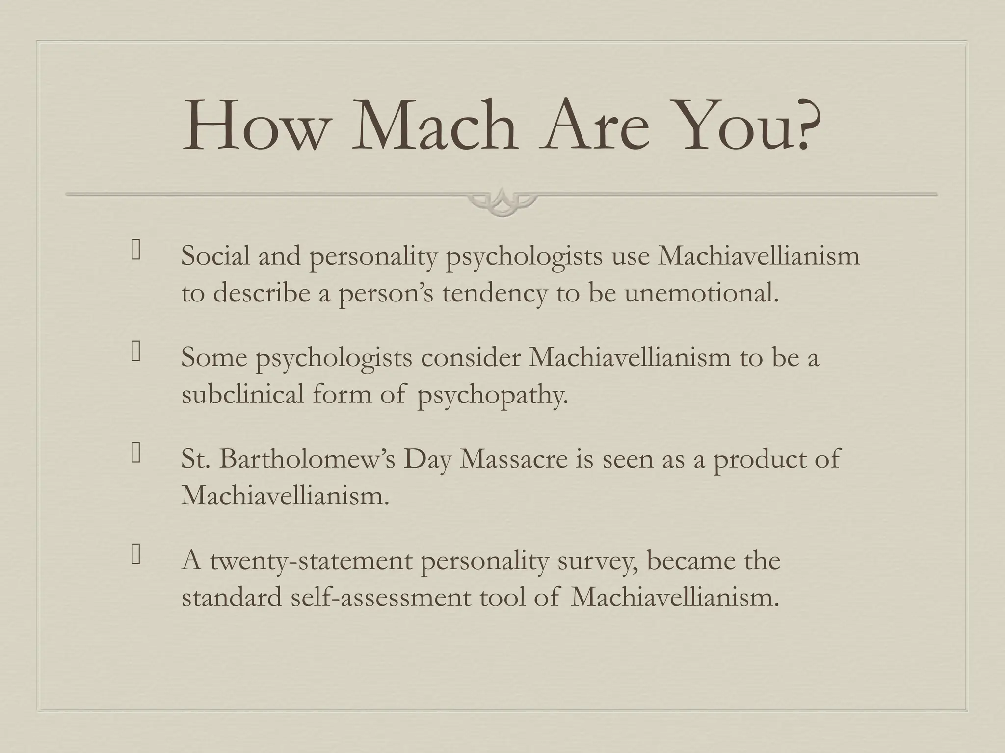 The Dark Triad - in Personality types and forms | PPTX