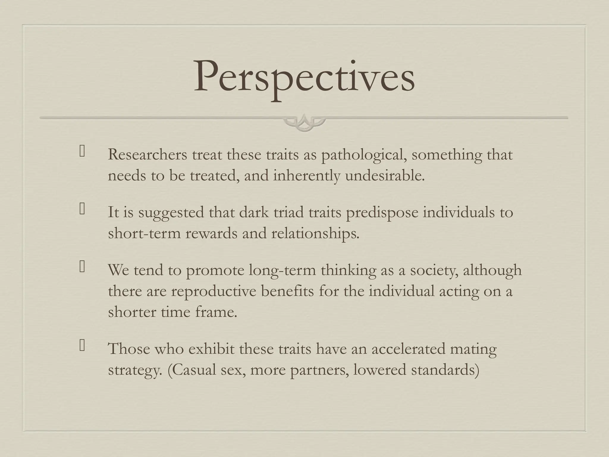 The Dark Triad - in Personality types and forms | PPTX