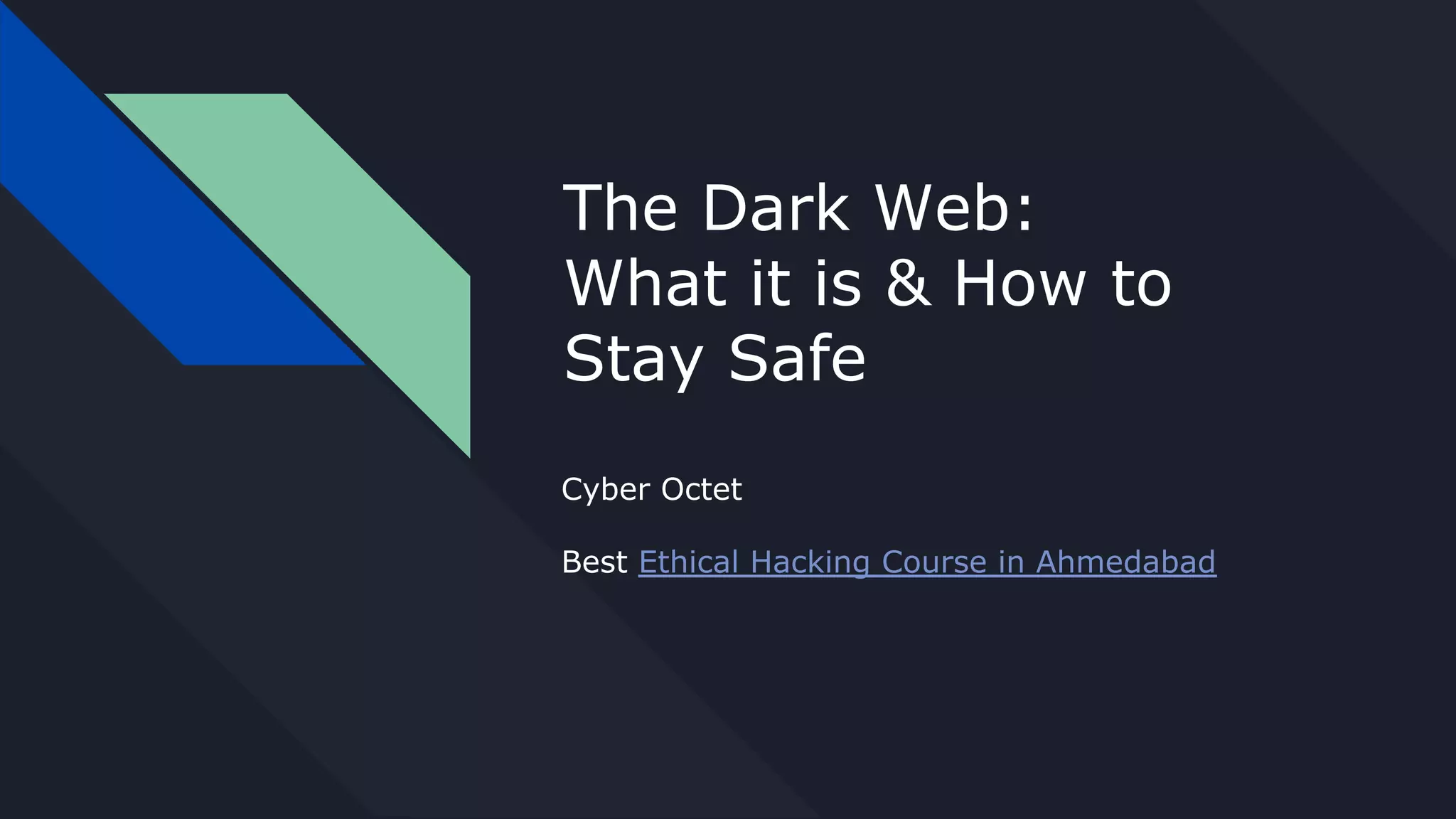 The Dark Web - What it is & How to Stay Safe.pdf