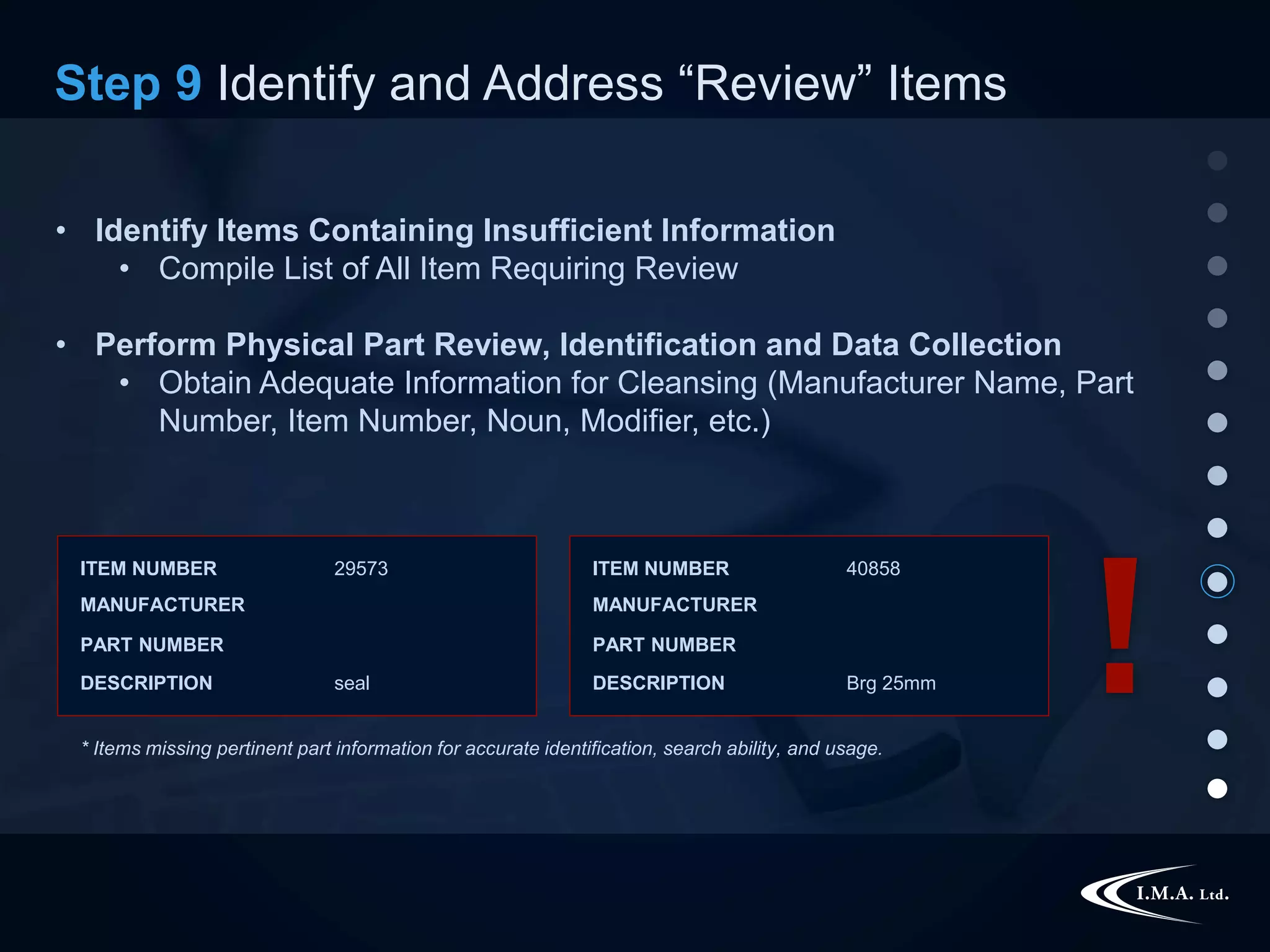The Data Cleansing Process - A Roadmap to Material Master Data Quality ...