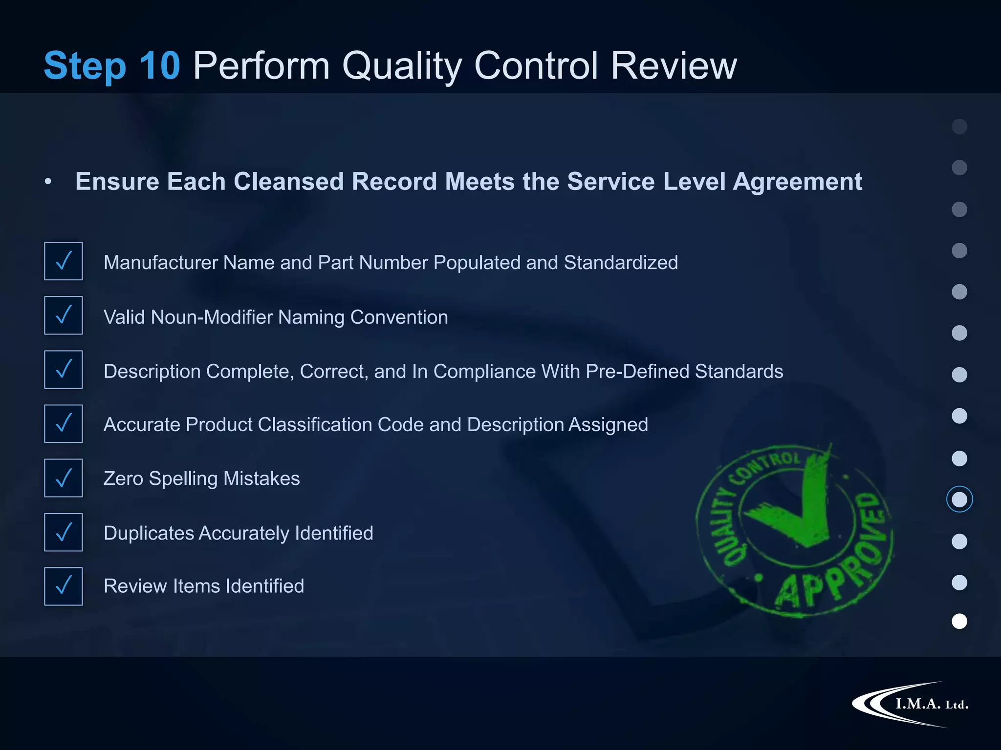 The Data Cleansing Process - A Roadmap to Material Master Data Quality ...