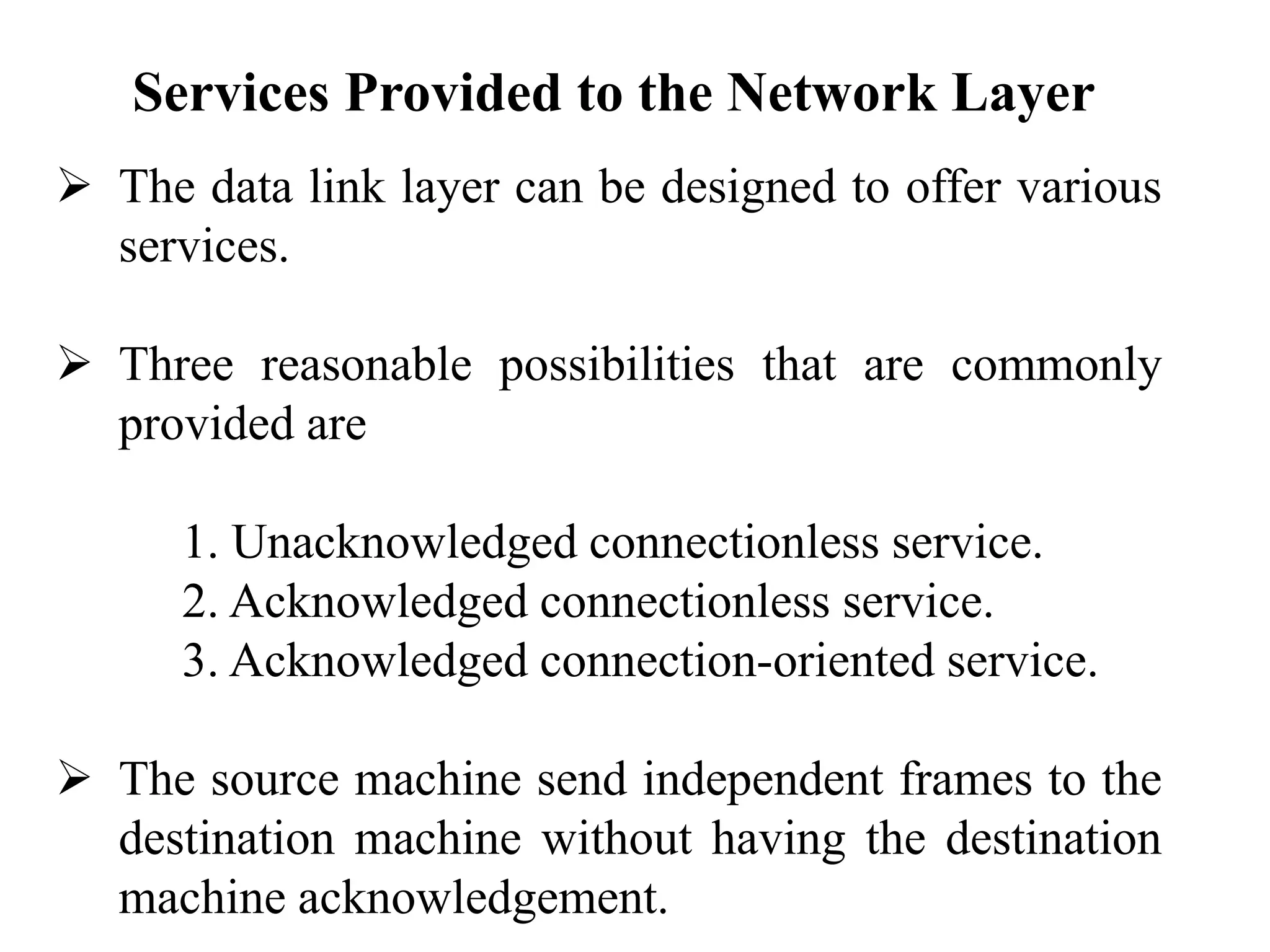 Lecture Notes Unit III The DataLink Layer | PDF