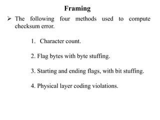 Lecture Notes Unit III The DataLink Layer | PDF
