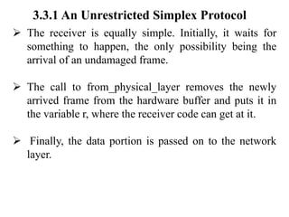 Lecture Notes Unit III The DataLink Layer | PDF