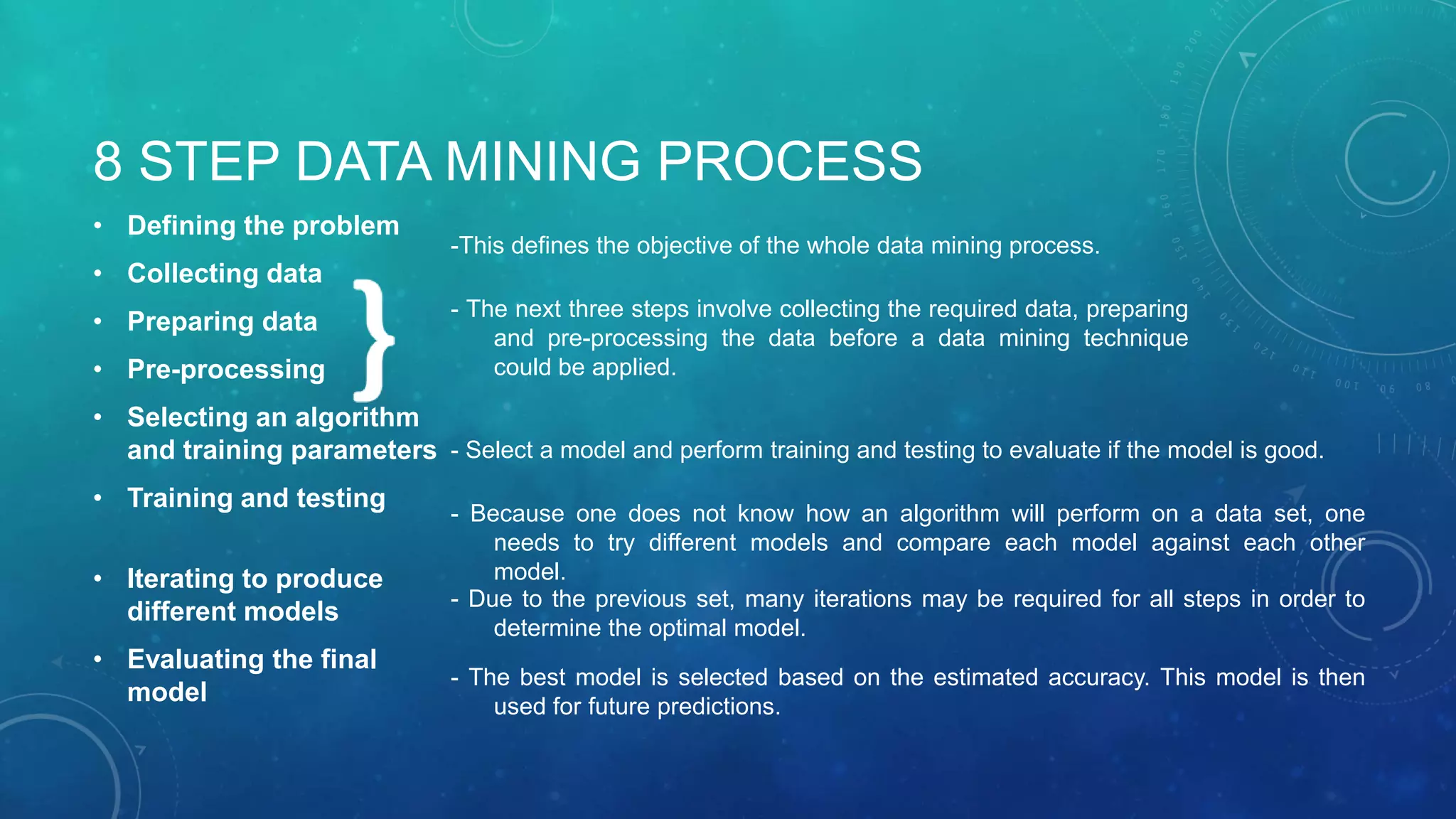 The 8 Step Data Mining Process | PPTX