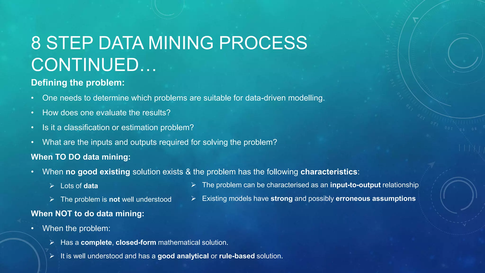 The 8 Step Data Mining Process | PPTX