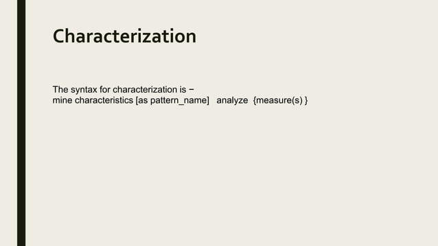 The Data Mining Query Language Pptx Databases Computer Software And Applications