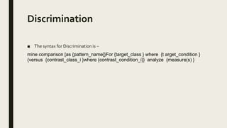 The data mining query language | PPTX | Databases | Computer Software and Applications