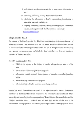 The Data Protection Act What You Need To Know | PDF