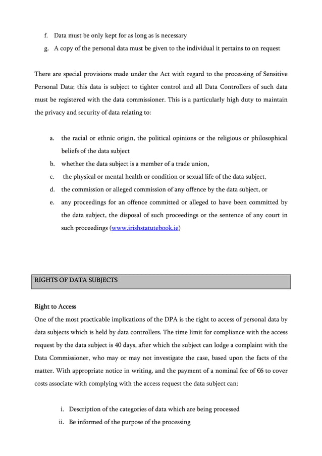 The Data Protection Act What You Need To Know | PDF