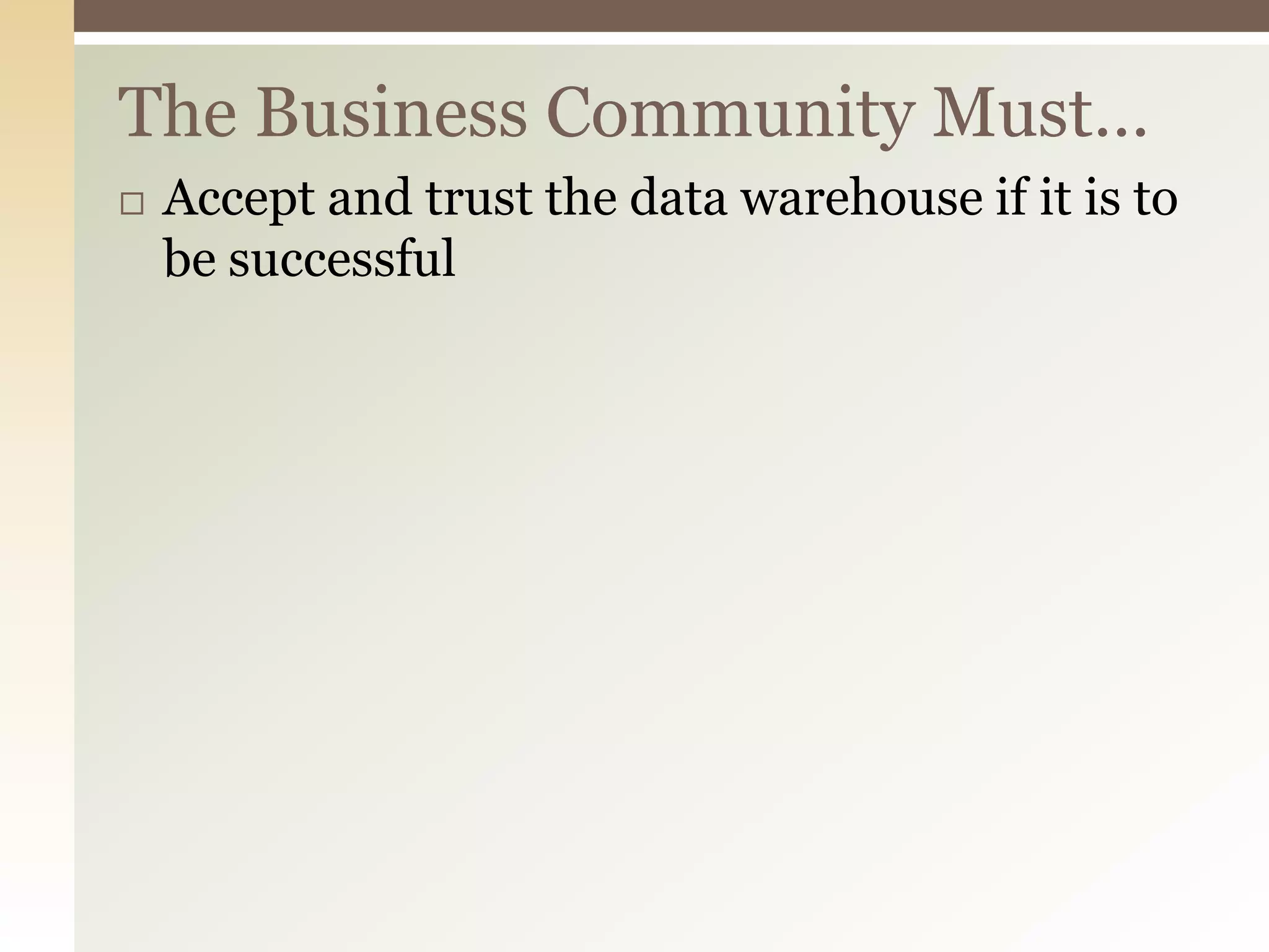 The Data Warehouse Lifecycle | PPTX