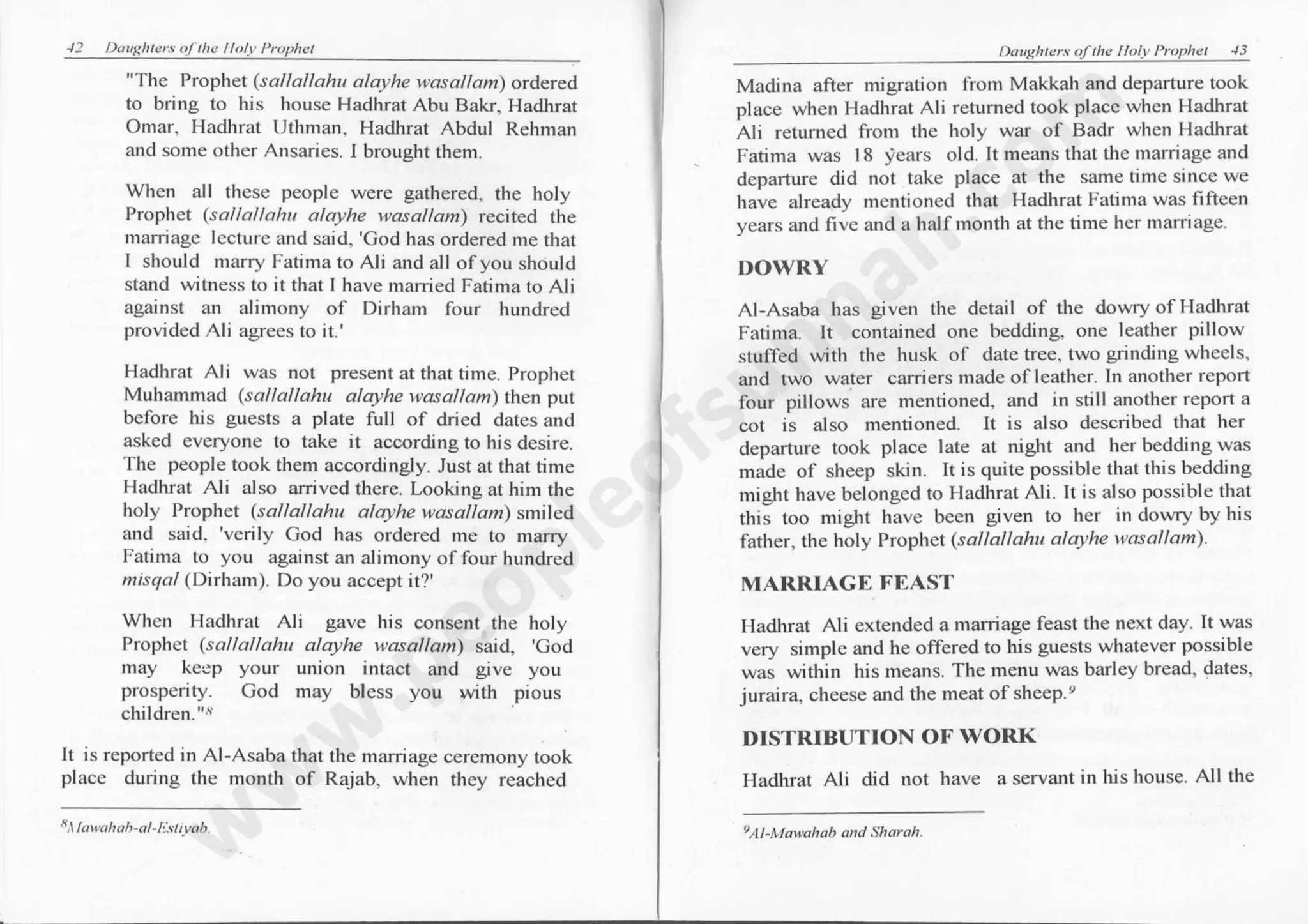 The Daughters of the Prophet Muhammad (SAW) | PDF