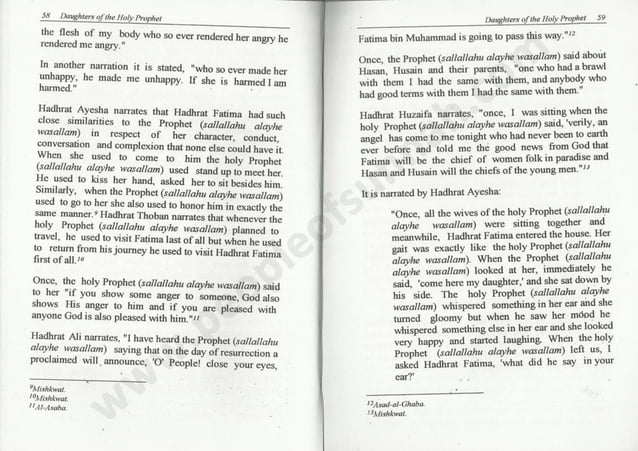 The Daughters of the Prophet Muhammad (SAW) | PDF