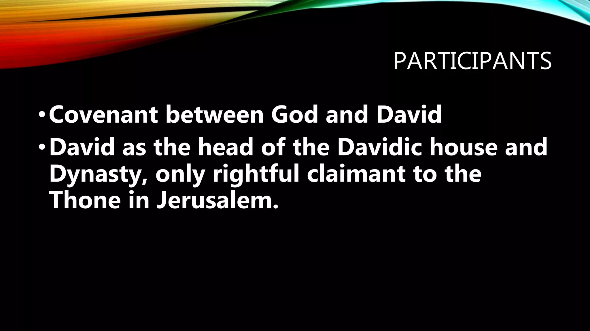 The Davidic Covenant | PPTX