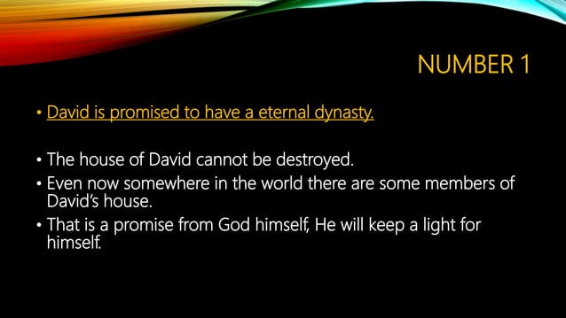 The Davidic Covenant | PPTX