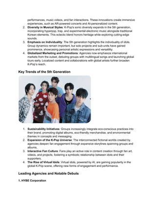 Ushering in the 5th Generation of K-Pop: A New Era of Innovation and ...
