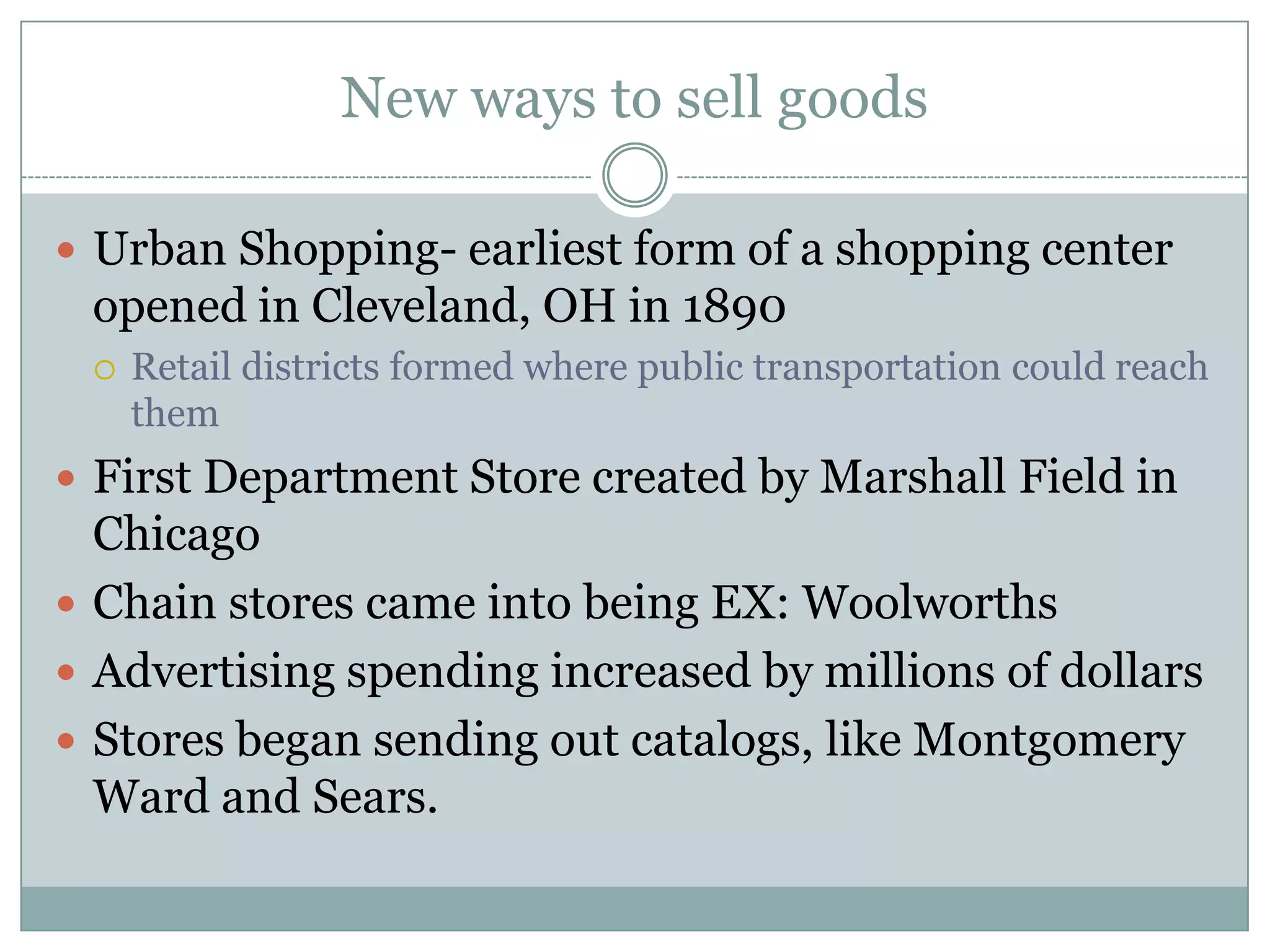 The dawn of mass culture | PPTX