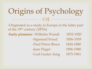 The dawn of psychology after WWI (AP Euro) | PPT