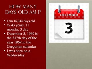 Day I Was Born | PPT