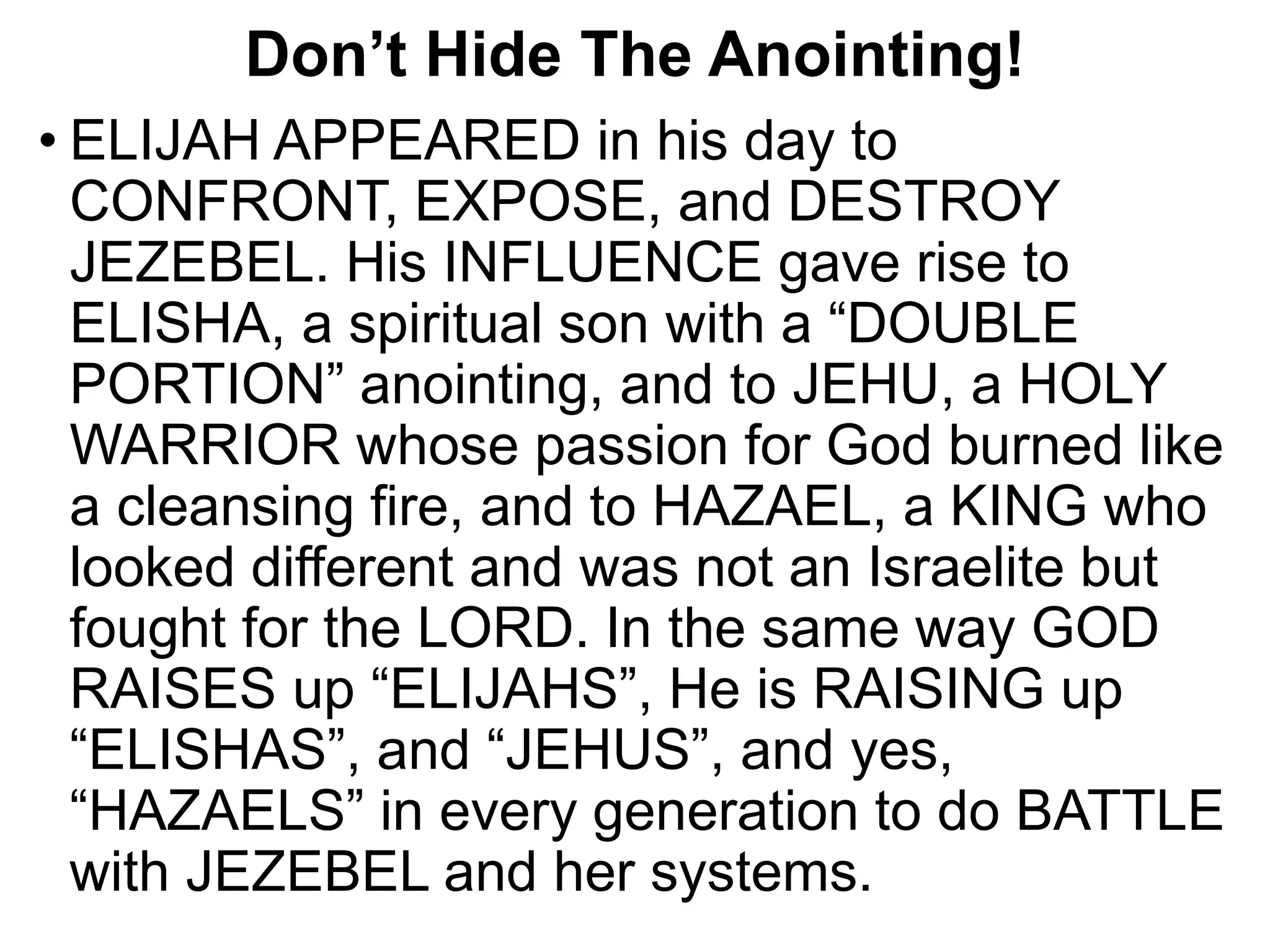 The days of elijah (part 5) | PPTX
