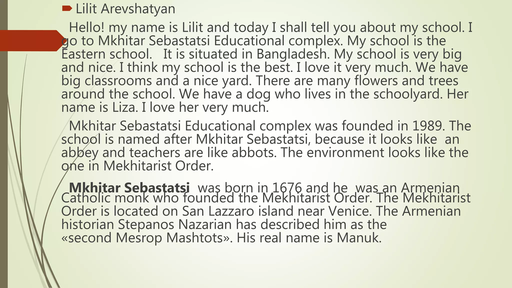 The days of Mechitar of Sebaste | PPTX