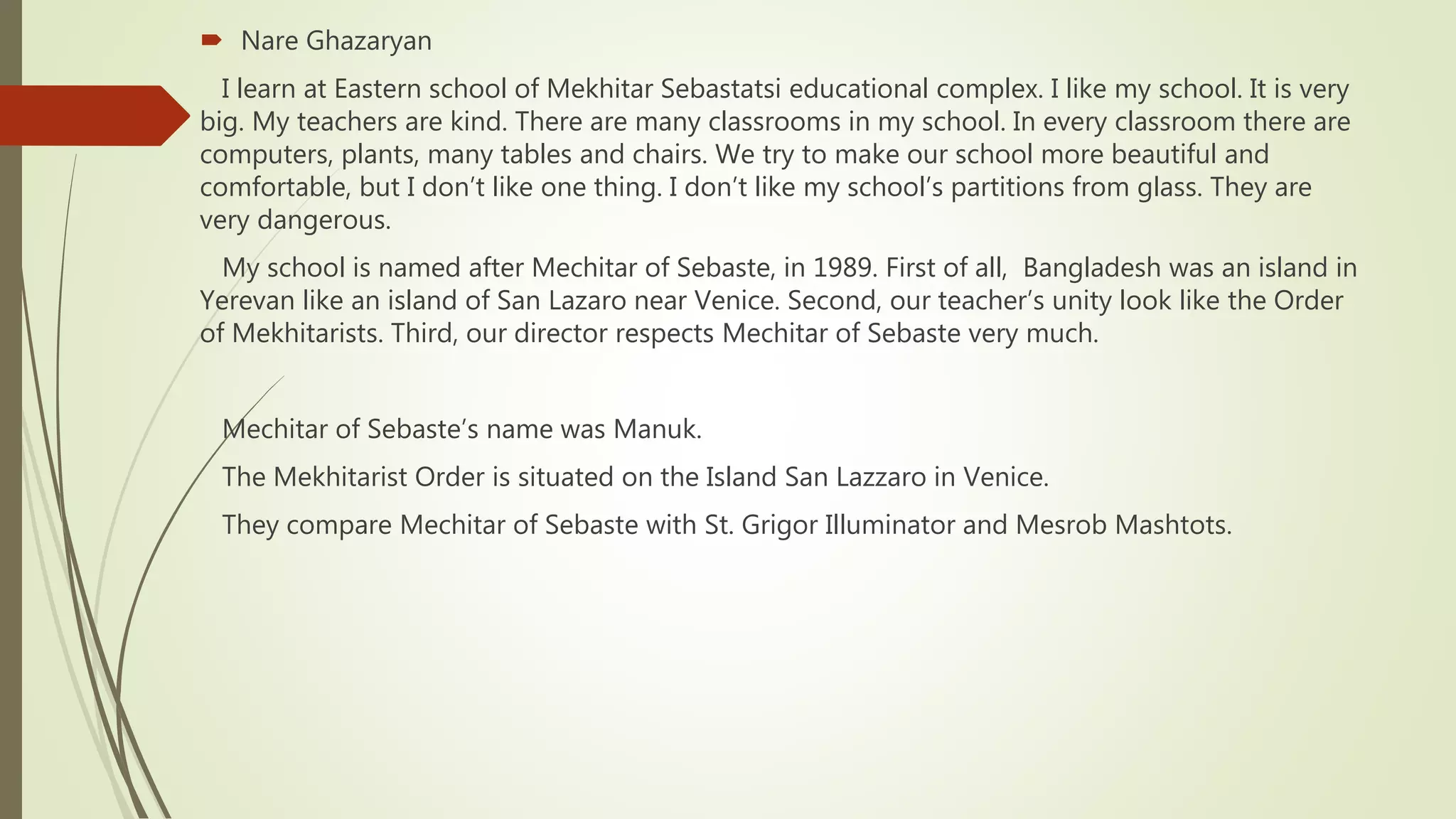 The days of Mechitar of Sebaste | PPTX
