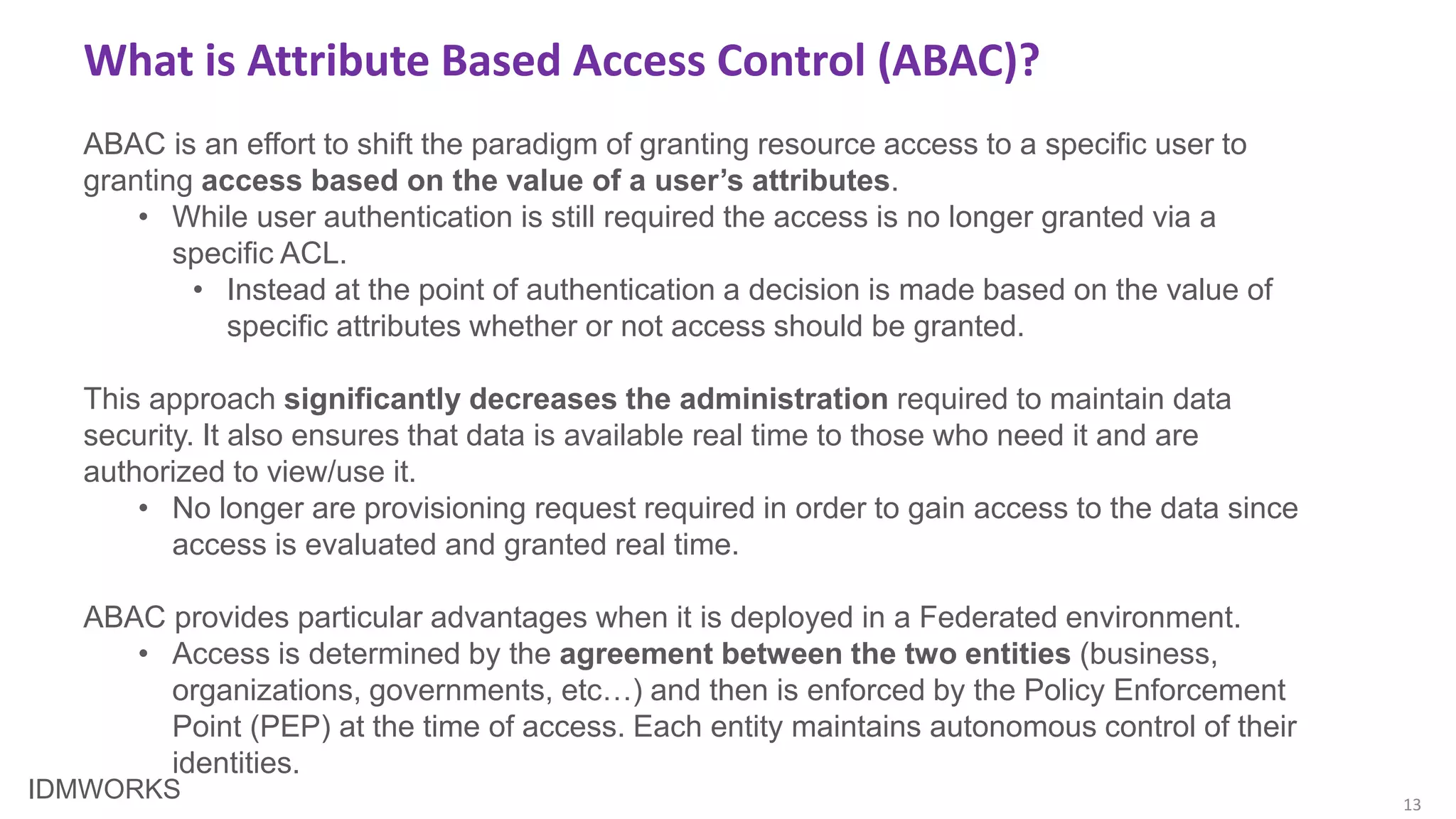 The day when role based access control disappears | PPT