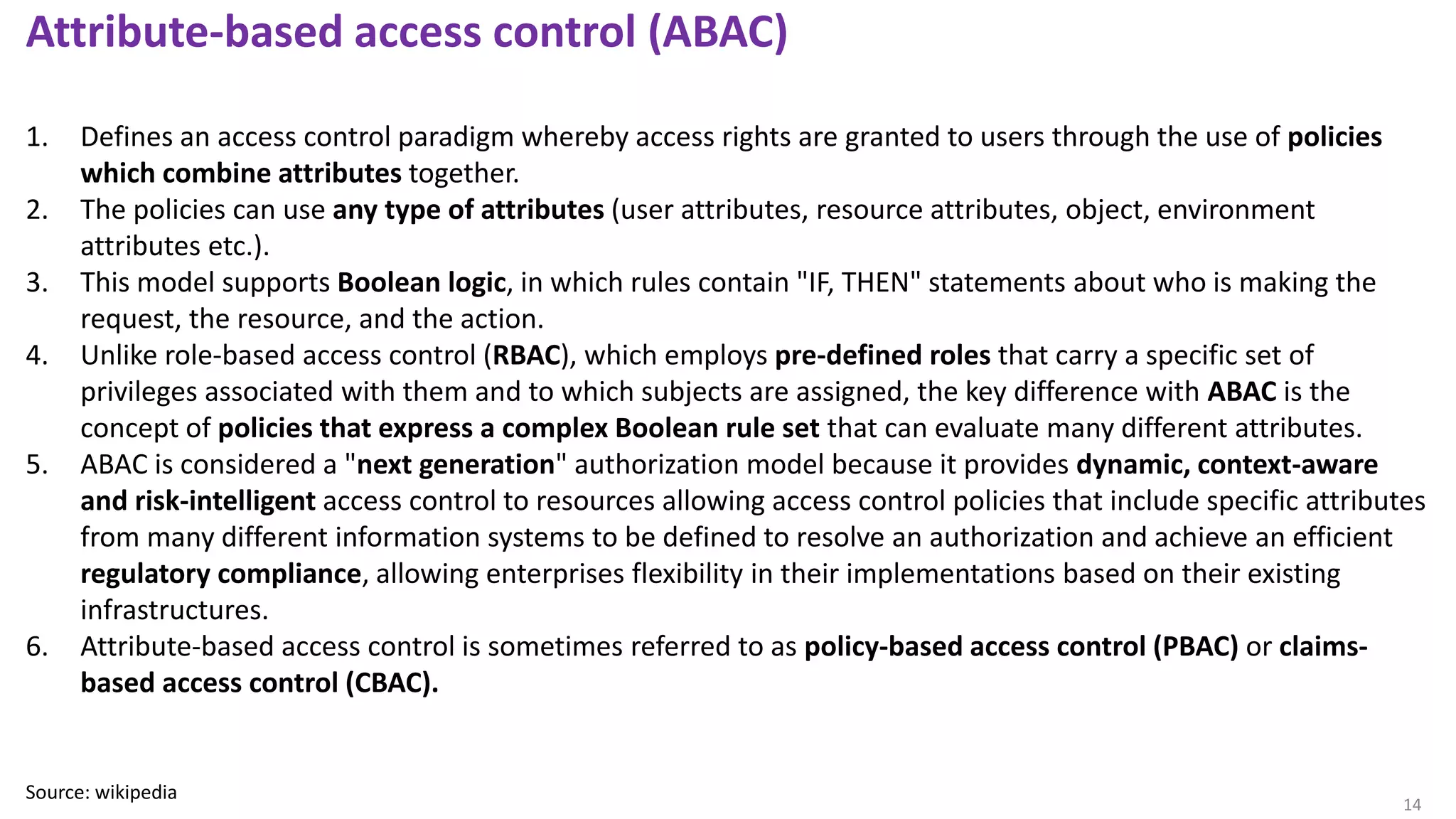 The day when role based access control disappears | PPT