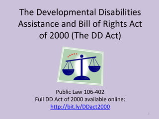 The dd act and your role | PPTX