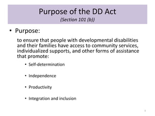 The dd act and your role | PPTX