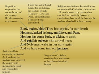 'The Dead' by Rupert Brooke | PPTX